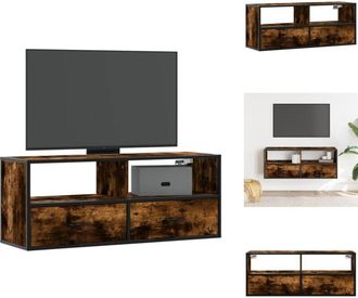 vidaXL Vidaxl - TV-Schrank R&auml;uchereiche 100x31x39,5 cm Holzwerkstoff und Metall - TV-Schrank - TV-Schr&auml;nke - HiFi-Schrank - Medienschrank