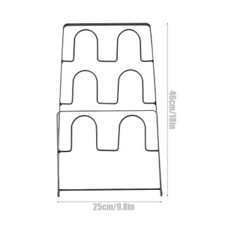 NUOBESTY Mehrschichtiges Hausschuhe Regal aus Eisen Platzsparender Hausschuhe St&auml;nder mit Drehbarer Basis Kompakte Gr&ouml;&szlig;e f&uuml;r Zuhause und Bad