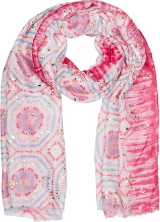 styleBREAKER Schal Schal mit Batik Muster Metallic