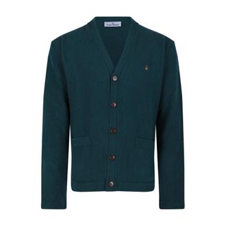 Vivienne Westwood Woll Cardigan - - Knitwear - Herren - Gr&uuml;n - M