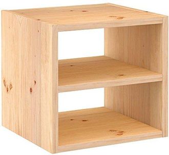 Astigarraga KIT LINE DMC12099 Modulares Regal, 1 Eimer + Zwischenboden Serie Dinamic Tiefe 33 cm Kiefer massiv, Bunt, 175x76.7x43 cm