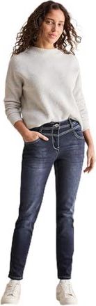 Cecil Jean pour Femme Coupe Slim, Bleu foncé délavé., 30W / 30L