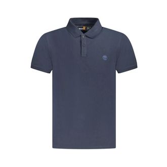Timberland Blaues Baumwoll-Poloshirt f&uuml;r M&auml;nner - - Tops - Herren - Blau - M