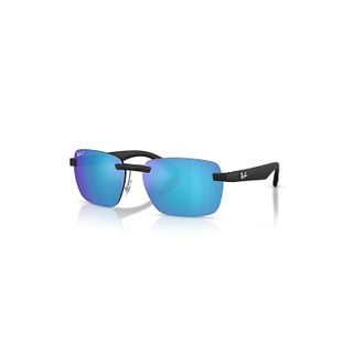 Ray-Ban Rb4470 Polarized+ Lenses Sonnenbrillen Sand Schwarz Fassung Gr&uuml;n Glas Polarisiert 59-16
