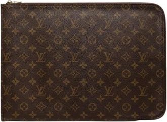 Louis Vuitton Pre-owned Sac pochette en toile Monogram - Femme - Pre-owned - Brun - Taille: ONE Size