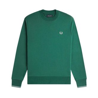 Fred Perry Rundhals-Sweatshirt - - Sweatshirts & Hoodies - Herren - Gr&uuml;n - XL