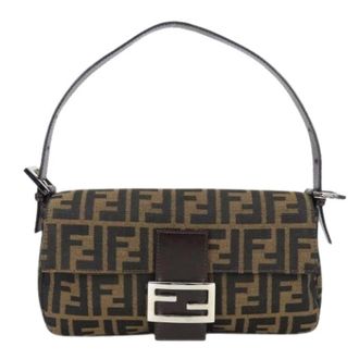 Fendi Sac bandouli&egrave;re vintage en toile Pre-owned - Femme - Pre-owned - Brun - Taille: ONE Size