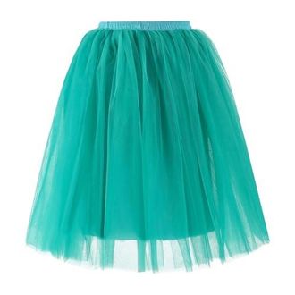 Generic Costume de carnaval pour femme - Jupe bouffante en maille &agrave; cinq couches - Jupe d&eacute;contract&eacute;e en tulle - Demi-longueur - Tenue pour c&eacute;l&eacute;brations des an