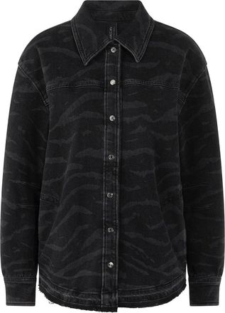 Marc Cain Denim Bluse mit Animalprint
