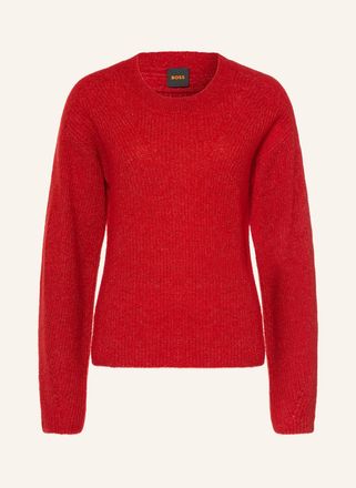 HUGO BOSS Pullover Fenne Mit Alpaka rot