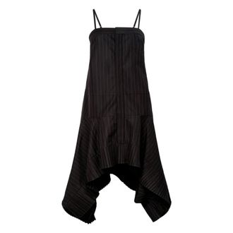 sacai Femme, Robes, Noir, Taille: 40 FR Chalk Stripe Dress
