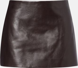 Khaite Minirock Jett aus Leder