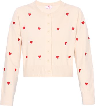 Mymo Strickjacke Frauen cremefarben