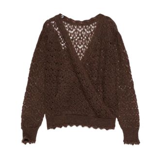 Twinset Femme, Pulls, Brun, Taille: 40 FR Cardigan