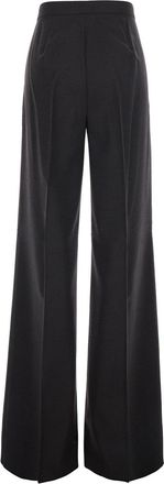 Max Mara Womens Trousers Brown Wool Blend