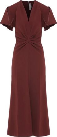 Victoria Beckham Femme, Robes, Rouge, Taille: 40 FR Eve Midi Dress