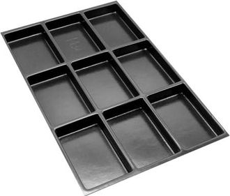 Bisley Bisley MultiDrawer Range-tiroirs 9 Compartiments pour Tous Les tiroirs DIN A4 M&eacute;tal 800 Plastique 36,5 x 23,7 x 2,7 cm