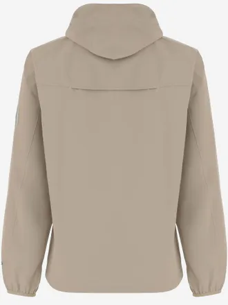 Save The Duck Mens Jacket Hooded Nylon Beige Polyester