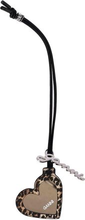Ganni CHARM BOU HEART IMPRIM&Eacute; L&Eacute;OPARD GANNI