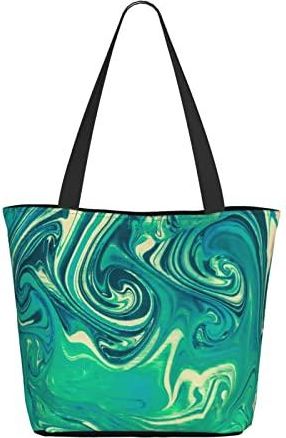 AOOEDM Lazuli Marble Ladies Shopping Bag 13x11x7in.Le cadeau parfait pour la Saint-Valentin.Cest de la Saint-Valentin pour maman, fille, &eacute;pouse, etc
