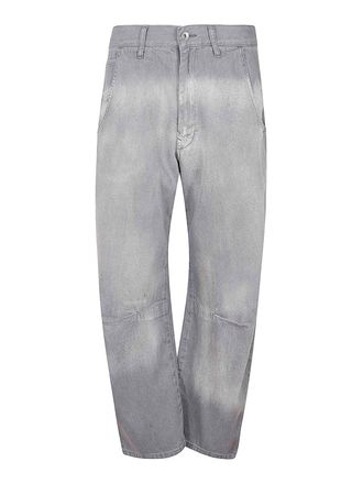 Yohji Yamamoto Pantalons D&eacute;contract&eacute;s - Gris