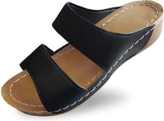 Generic 2026 Pantoufles d&eacute;t&eacute; pour femmes, chaussures solides, confortables et respirantes, Noir, 37.5 EU