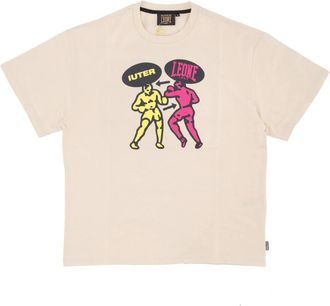 Iuter We Are Fighters Tee - - Tops - Herren - Beige - XL