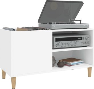 Generic Plattenschrank, Schallplattenschrank mit viel Stauraum, Plattenspieler Schrank f&uuml;r Wohnzimmer, LP Schrank, Schallplattenst&auml;nder, Holzwerkstoff(Sonoma 