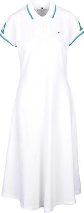 Tommy Hilfiger Femme, Robes, Blanc, Taille: 34 FR Long Polo Dress