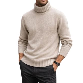 Gran Sasso Homme, Pulls, Beige, Taille: L Pull Col Roul&eacute;