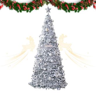 Generico Faltbarer Weihnachtsbaum, 70 x 70 x 14 cm, Partydekoration, faltbar, wiederverwendbar, k&uuml;nstlich, Weihnachtsbaum im Freien f&uuml;r Thanksgiving, B&uuml;ro, Zuh