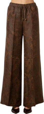 True Royal Pantalon imprim&eacute; - Femme - Pantalons - Brun - Taille: 36 FR