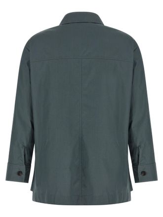 Max Mara Womens Gray Cotton Blouse