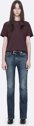 AllSaints Addi T-Shirt in Aubergine-Rot