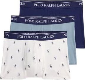 Polo Ralph Lauren Lot de 3 boxers en coton m&eacute;lang&eacute;