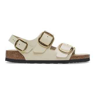 Birkenstock Femme, Chaussures, Beige, Taille: 37 EU Milano Big Buckle