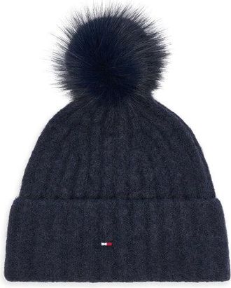 Tommy Hilfiger M&uuml;tze Th Flag AW0AW19330 Dunkelblau