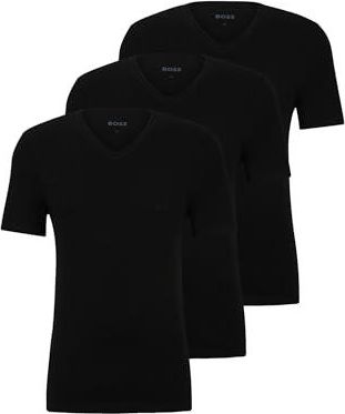 BOSS Hommes TShirtVN 3P Classic Lot de Trois t-Shirts en Jersey de Coton à col V