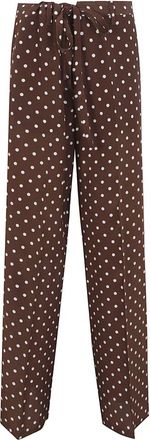 P.A.R.O.S.H. P.a.r.o.s.h., Femme, Pantalons, Brun, Taille: 40 FR Straight Pantalons
