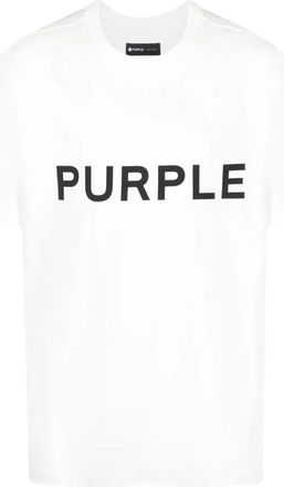 Purple Homme, Tops, Blanc, Taille: XL Textured Jersey Tee