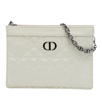 Dior Pre-owned Leder Umh&auml;ngetasche - - Pre-owned - Damen - Wei&szlig; - ONE SIZE