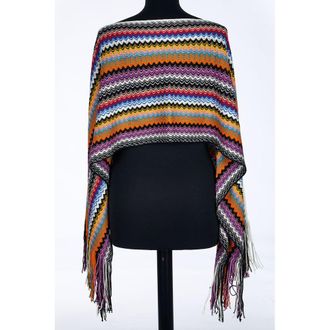 Missoni Multicolor Wool Women Poncho Clothing