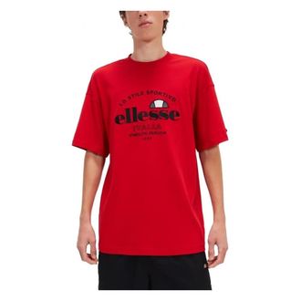 Ellesse Rotes Zalenti Tee Shirt - - Tops - Herren - Rot - M