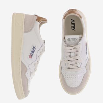 Autry Womens Sneakers Medalist Low Brown Leather And Suede - Rubber Trainers