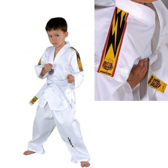 KWON Taekwondo Anzug mit G&uuml;rtel 551005 Tiger TKD Kinder Kids Junior (160)