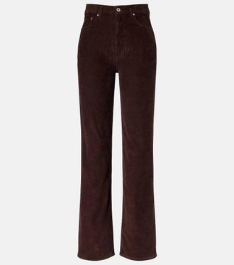 AG - Adriano Goldschmied Weite High-Rise-Hose Kora aus Cord