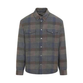 Etro Kariertes Hemdjacke - - Jackets - Herren - Braun - L