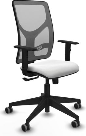 Piqueras y Crespo B&uuml;rostuhl XXL mit 1D-Armlehnen, h&ouml;henverstellbare Lendenwirbelst&uuml;tze, ausgestattet mit 3 Positionen und Schneideschaum, mit Rollen von 65 mm, Parkett,