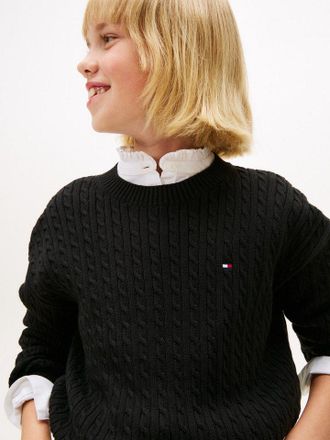 Tommy Hilfiger Strickpullover CABLE SWEATER Kinder bis 16 Jahre
