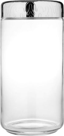 Alessi MW21/150 Dressed Küchendose aus Glas 150 cl, Edelstahl